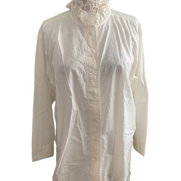 Free Assembly | Tops | New Free Assembly Oversized Button Up Blouse Sz ...